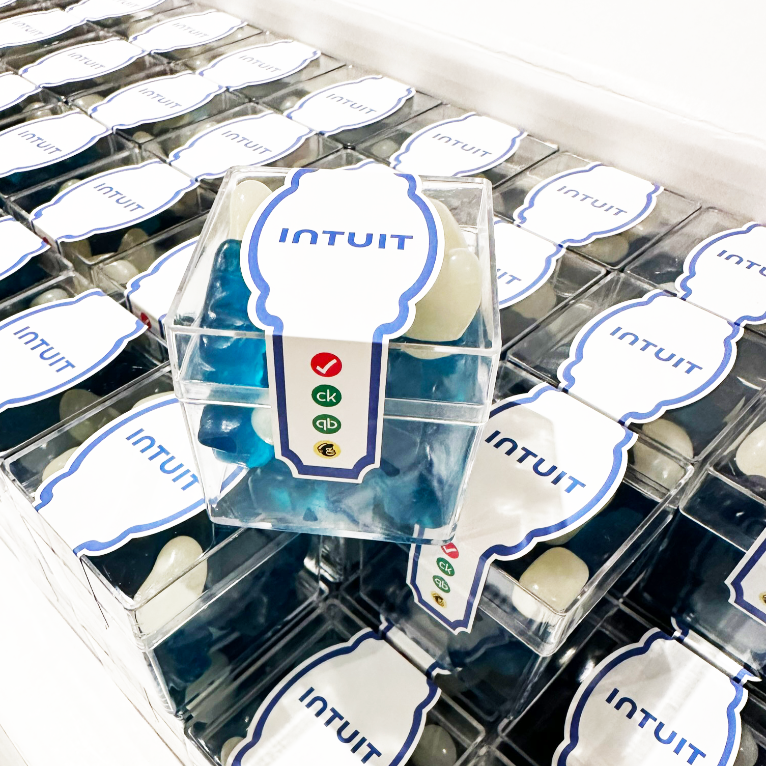 Sweet Blocks: An Elegant Cube of Candy With Personalized Sticker - Pre ...