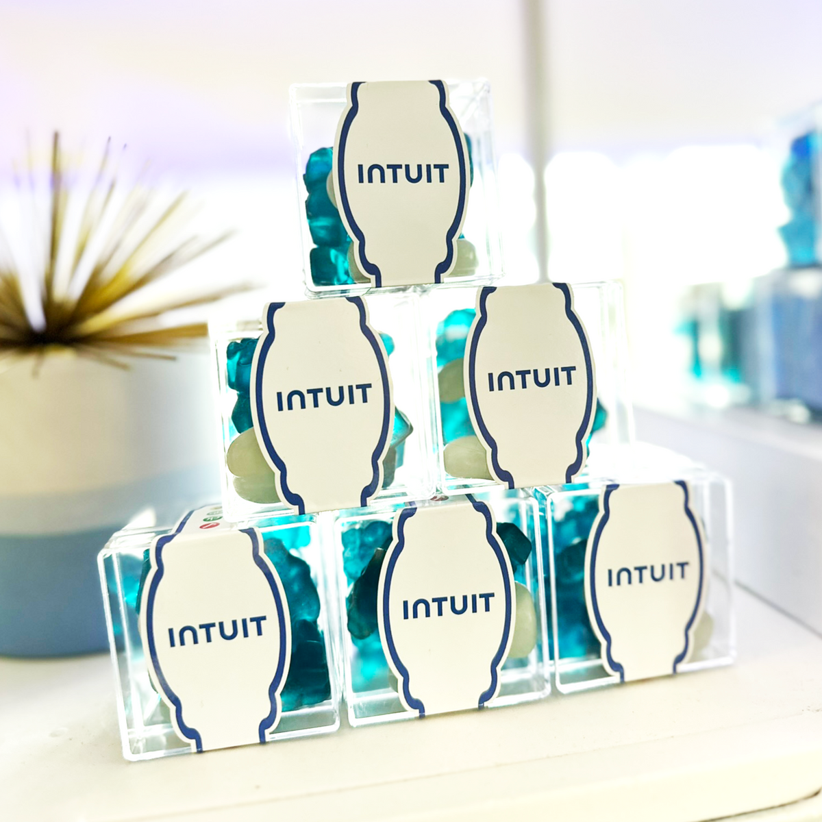 Sweet Blocks: An Elegant Cube of Candy With Personalized Sticker - Pre ...