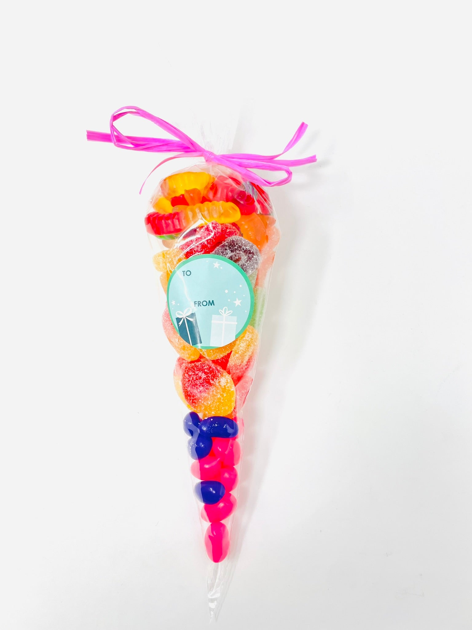 Candy Cones With Personalized Sticker: Value Packed Assortment Of Popu ...